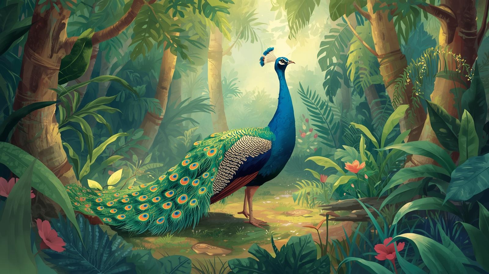 The Dancing Peacock | Nepali Story for Kids | Hamro Barnamala